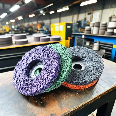 China High-Diameter 100mm 4inch Abrasive Cleaning Disc Customizable Paint Stripping Wheel Tool with Fiberglass Backing High Hardness for sale