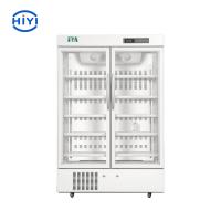 China PROMED MPC-5V656 656L Pharmacy Refrigerator Double Glass Door 2-8°C Medical for sale