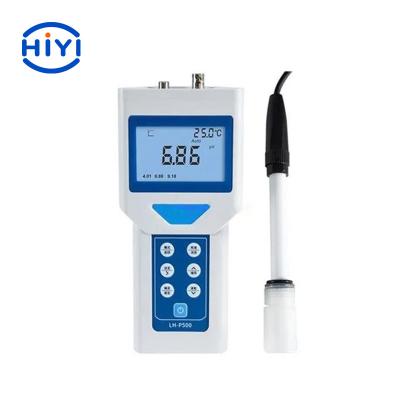 China LH-P500 Portable pH ORP Meter 0 to 14pH Large LCD Water Quality Analyzer 256 Data Storage for sale