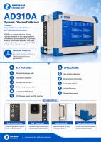 China Precision Dynamic Dilution Calibrator for Gas Calibration System AD310A for sale