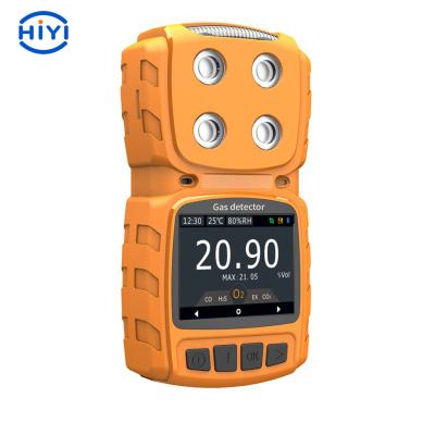 China MS104K Multi Gas Leak Detector 4 Gas Monitor H2S O2 CO Ex with 100000 Data Storage for sale