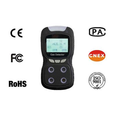 China HiYi O2 H2S CO LEL 4-in-1 Multi Gas Detector with 2-Year Sensor Life and 1800mAh Battery for sale