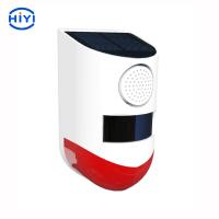 China CT80 Solar Outdoor Infrared Alarm with 120dB Sound & Light, 9-12m Detection Range, Wireless 433MHz Security System for sale