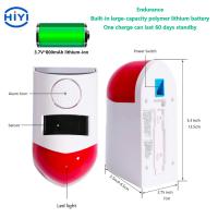 China CT80 Solar Outdoor Infrared Alarm with 120dB Sound & Light, 9-12m Detection Range, Wireless 433MHz Security System for sale