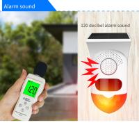 China CT80 Outdoor Solar Infrared Alarm with 120dB Sound & Light, IP67 Waterproof, 100M Wireless Range for sale