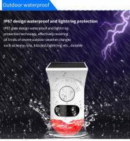 China CT80 Outdoor Solar Infrared Alarm with 120dB Sound & Light, IP67 Waterproof, 100M Wireless Range for sale