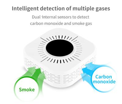 China HY12 Smart Carbon Monoxide & Smoke Alarm Combo Detector with 85dB Alert and 200m Range for Home Safety for sale