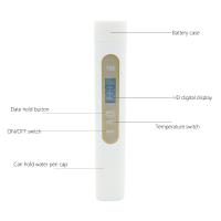 China LCD Digital TDS Water Quality Tester Pen 0-9990 ppm Measurement Range with Temperature Display for sale
