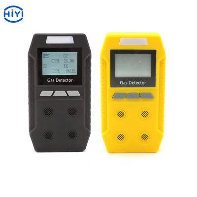 China HiYi 204E Portable 4-in-1 Gas Detector with 2500mAh Battery and IP65 Rating for O2 CO H2S CH4 Monitoring for sale