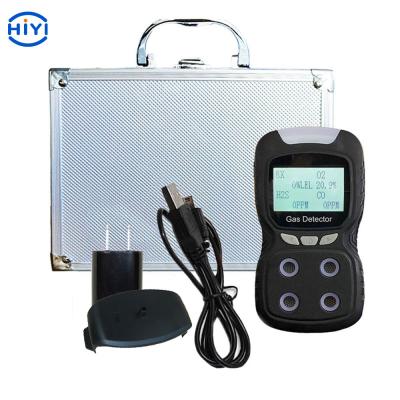 China ZLT840 4-in-1 Multi Gas Detector for H2S O2 CO Combustible Gases with IP65 Rating and 1800mAh USB Rechargeable Battery for sale