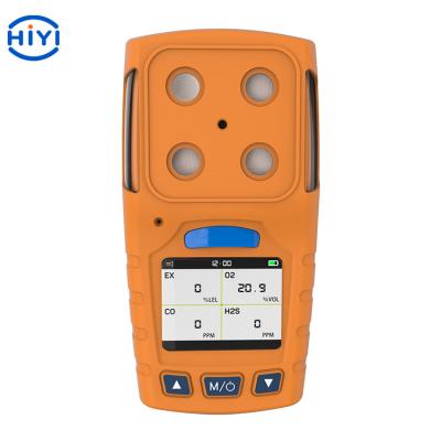 China HiYi Wireless 4 in 1 Gas Detector H2S O2 EX CO Portable Multi Gas Monitor 3.7VDC for sale