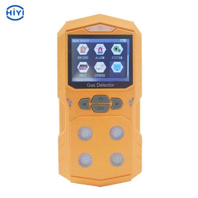 China 4 in 1 Portable Multi Gas Detector H2S O2 CO LEL 2500mAh Rechargeable with Hose Probe for sale