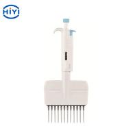 China Lab Mechanical Biochemical Adjustable 12 Channel Pipette 0.5-10μl Fully Autoclavable for sale