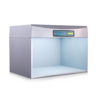 China T60+S Metal Base Color Light Booth with 5 Light Sources - 6500K D65 Daylight & 18W LED Lamps for Industrial Color Assessment for sale
