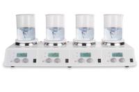 China 4-Channel Digital Magnetic Hotplate Stirrer with 340°C Heating and 1500 RPM Speed for Laboratory Use for sale