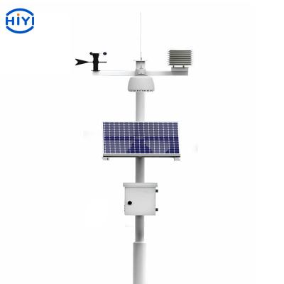 China TVOC Outdoor Air Quality Monitor with PM2.5 PM10 CO SO2 NO2 O3 Sensors 12V Solar Power GPRS Communication for sale