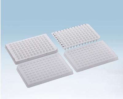 China 96 Well Non Skirted Clear PCR Plate 0.2ml Alphanumeric Grid for Thermal Cycling for sale