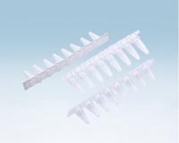 China Clear 0.1ml 0.2ml 8 Strip PCR Tubes for PCR Instrument Polypropylene Thin Wall for sale