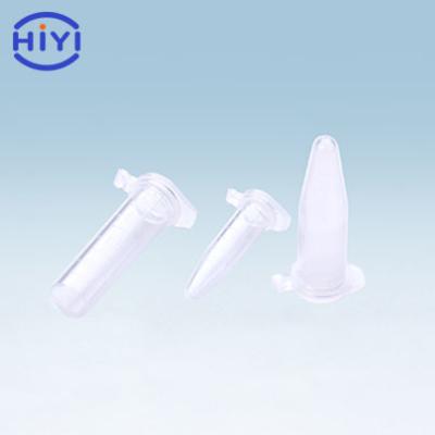 China 0.2ml PCR Single Tube Transparent Flat Cover Polypropylene DNase RNase Free for sale