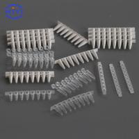 China 0.1ml 0.2ml PCR 8 Strips Tubes with Flat Caps for 96 Well Plate Biological Research for sale