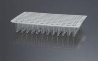 China 0.2ml 96 Well PCR Plate Half Skirt Clear No Printing for Standard Thermal Cycler for sale
