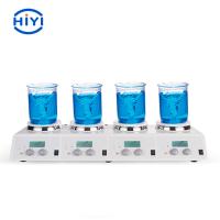 China Four Channel Heated Magnetic Stirrer 200-1500 Rpm 340°C Chemical Synthesis Mini Stirrer for sale