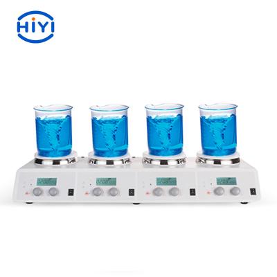China Four Channel Heated Magnetic Stirrer 200-1500 Rpm 340°C Chemical Synthesis Mini Stirrer for sale