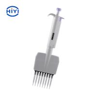 China 8 Channel Adjustable Volume Mechanical Pipette 0.5ul to 300ul Fully Autoclavable for sale