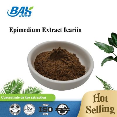 China 98% Natural Epimedium Powder Extract Icariin Bulk Powder for sale