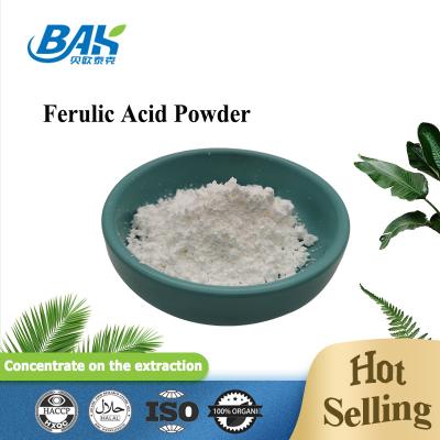 China BAK Bulk Natural 98% Ferulic Acid Powder 1135-24-6 for Cosmetics Food Pharma for sale