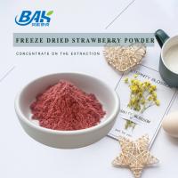 China Organic Freeze Dried Strawberry Powder 80 Mesh Natural Pink for Food Beverage for sale