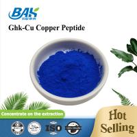 China Natural Cosmetic Ingredients Ghk-Cu Copper Peptide Blue Powder for sale