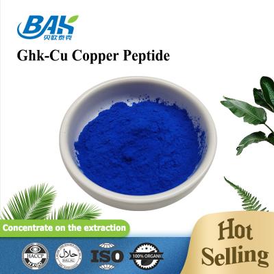 China Natural Cosmetic Ingredients Ghk-Cu Copper Peptide Blue Powder for sale
