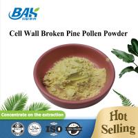 China Natural Pine Pollen Powder High Quality Cell Wall Broken Pine Pollen Powder for sale