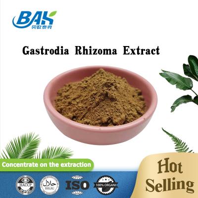 China Gastrodia Rhizoma Extract Powder 10:1 Ratio Water Ethanol Solvent Herbal Supplement for sale