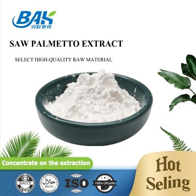China Saw Palmetto Extract 25%-45% Fatty Acids White Powder for Hair Loss and Prostate Health for sale