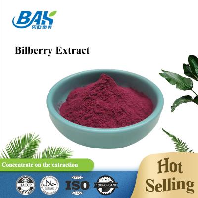 China Bilberry Extract 25% Anthocyanin Powder Supplement for Vision Support Anti Aging for sale