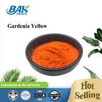 China Natural Gardenia Yellow Powder Food Color Additive Water Soluble 60 Color Value for sale