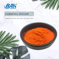 China Natural Gardenia Yellow Powder Food Color Additive Water Soluble 60 Color Value for sale