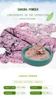 China Edible Sakura Powder 80 Mesh Prunus Serrulata Flower Extract for Women Health Supplement for sale