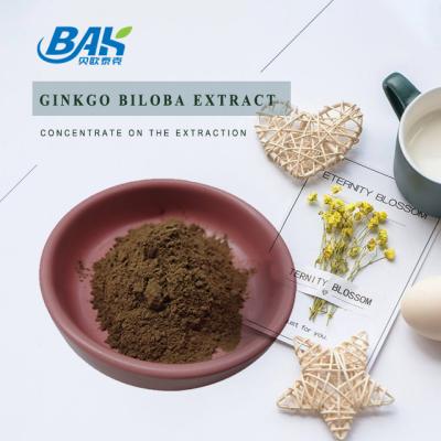 China Ginkgo Biloba Extract 24% Flavone Glycosides 6% Terpene Lactones 80 Mesh Powder for sale