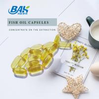 China Fish Oil Softgel Capsule 500mg Transparent Yellow Omega 3 DHA EPA Supplement for sale