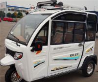 China High quality new design closed cabin gasoline 3 wheel tricycle with back passenger seat for sale