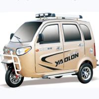 China High popularity cabin 3 wheel gasoline petrol passengers tricycle for adults for sale