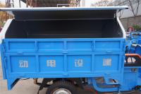 China Special Three WheelTricycle/ Big garbage container lift truck Closed Cabin Cargo tricycle for sale