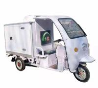 China 375-12 Tire Size Cargo Tricycle for Insulation Milk and Battery Driven Refrigeration for sale