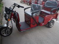 China Low price motorized cargo three wheel electric scooter tuk tuk drum damper electric tilting tricycle for sale