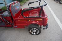 China Low price motorized cargo three wheel electric scooter tuk tuk drum damper electric tilting tricycle for sale