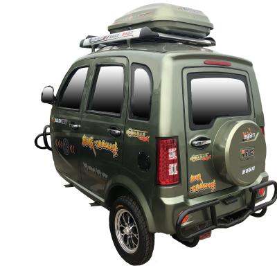 China China closed body electric gasoline hybrid 3 wheel rickshaw petrol passenger tricycle for sale