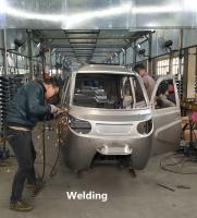 China China closed body electric gasoline hybrid 3 wheel rickshaw petrol passenger tricycle for sale